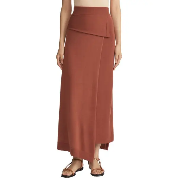 Lafayette 148 New York Merino Wool Wrap Skirt