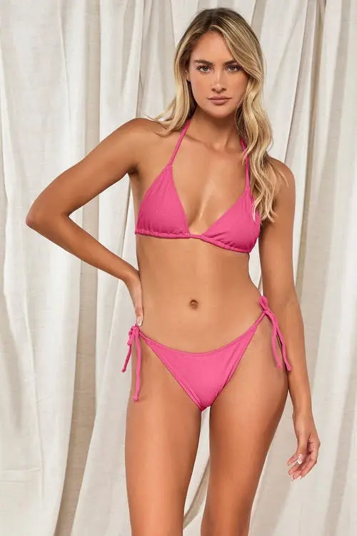 PACIFICA BY SUNSETS Tiana Triangle Bikini Top - Dragon Fruit