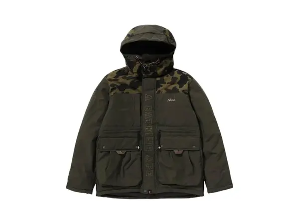 BAPE X Nanga Hinoc Down Jacket - Olivedrab Green