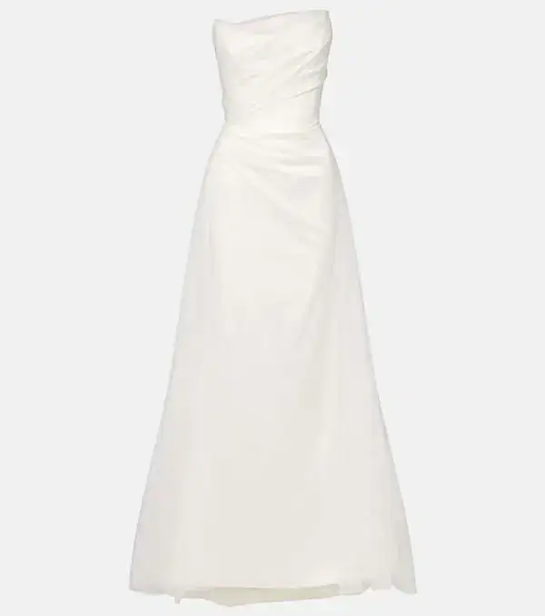 Vivienne Westwood Nova Cocotte Heavy Silk Satin Long Dress In White |  Editorialist