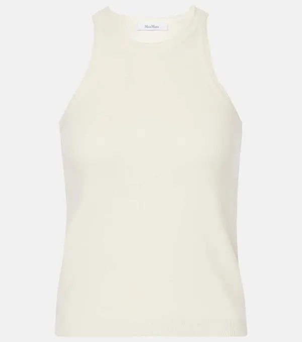 Max Mara Arnes Cotton Tank Top - White