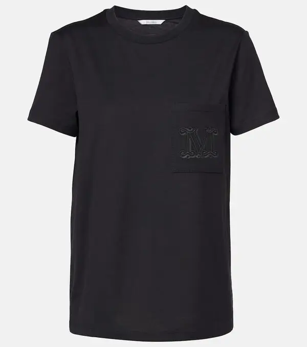 Max Mara Papaia Logo T-shirt - Black