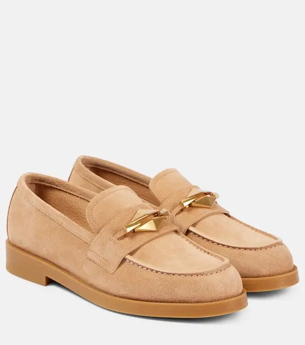 JIMMY CHOO Maddie Diamond Loafers - Brown