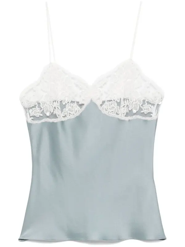 Chloé Lace Satin Top
