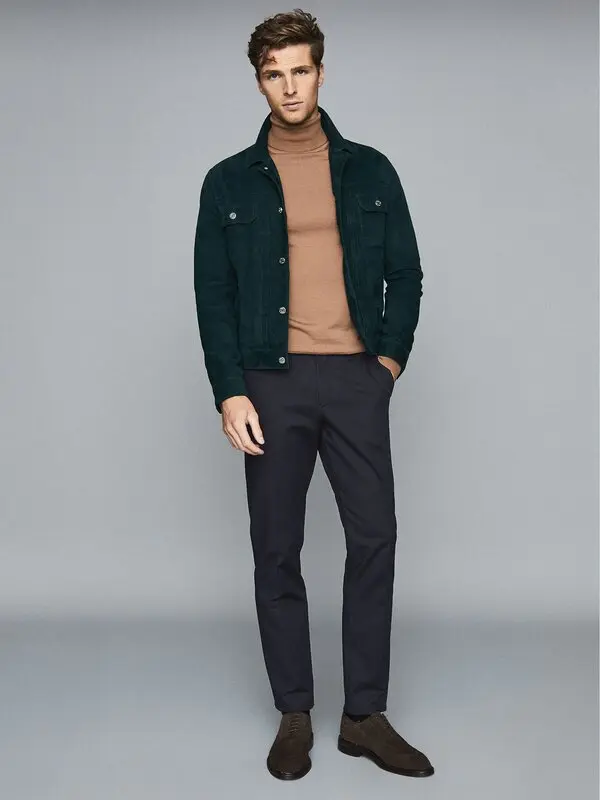 REISS Reg Eastbury Reg Regular Fit Chinos - Navy