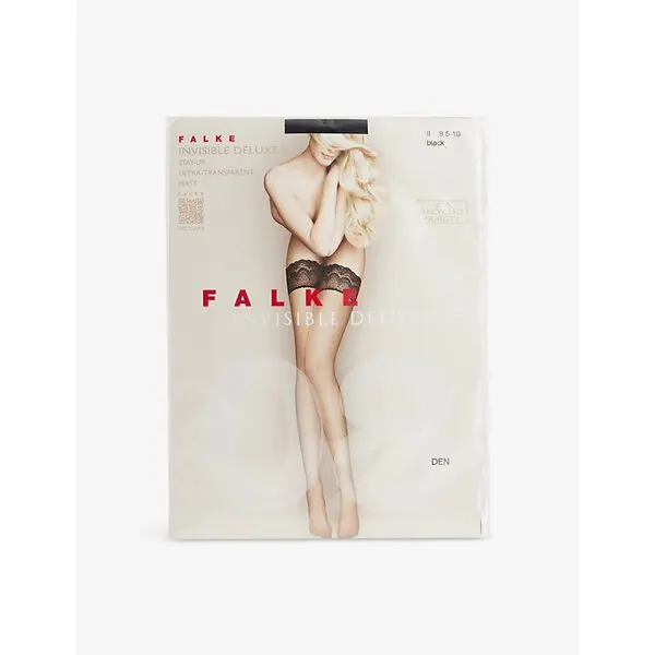 Falke Invisible Deluxe 8 Hold-ups - Black