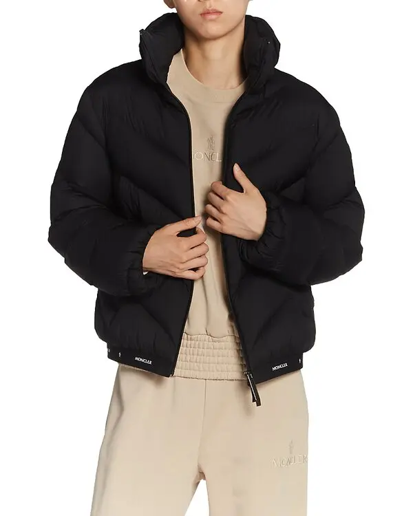 Moncler Grignan Logo Tape Puffer Jacket