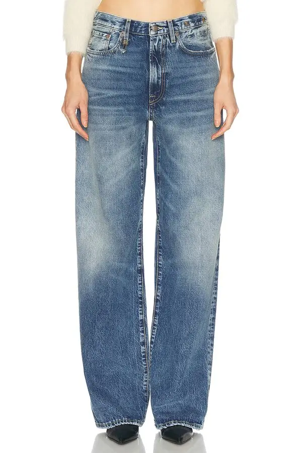 R13 D'arcy Loose Wide Leg - Hutton Blue