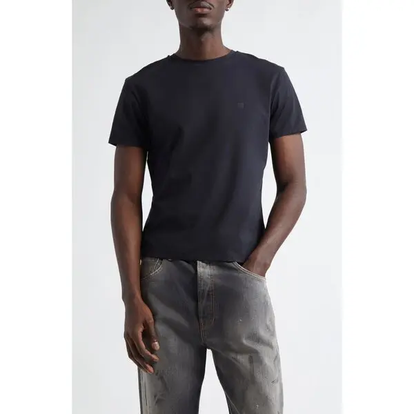 Acne Studios Eram U Face Patch T-shirt - Black