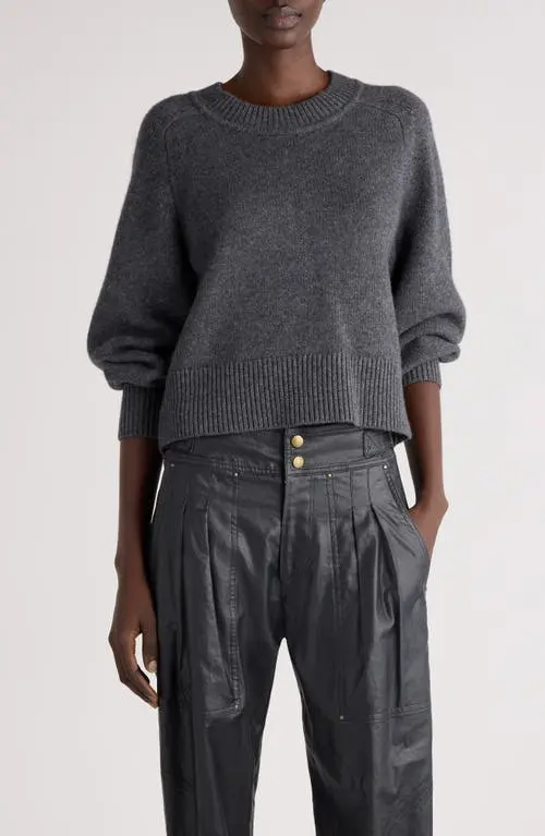 Isabel Marant Leandra Merino Wool & Cashmere Sweater - Anthracite