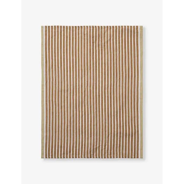 FERM LIVING Hale Striped Linen And Cotton Tea Towel