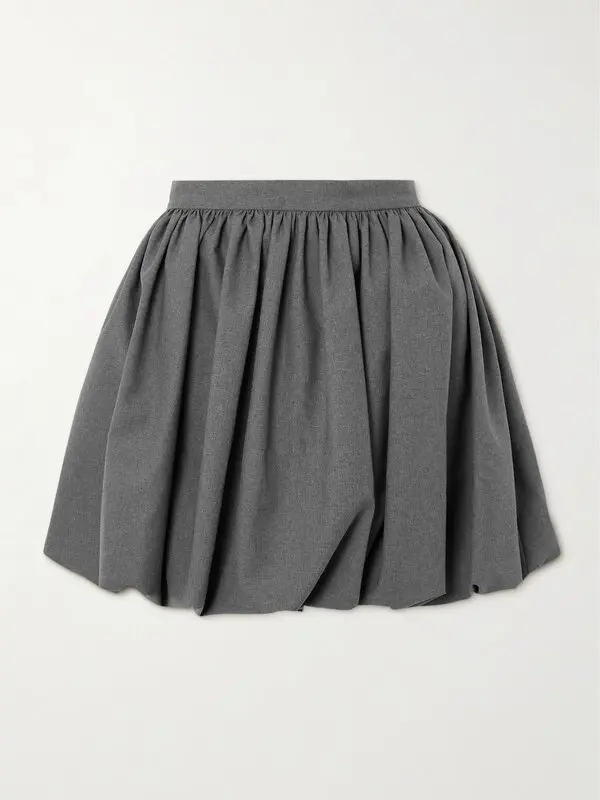 Marni Pleated Mini Skirt - Gray