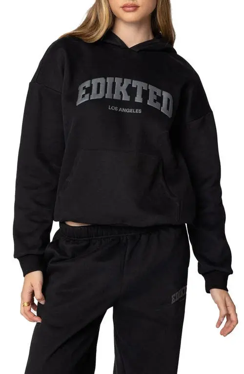 EDIKTED Logo Hoodie - Black