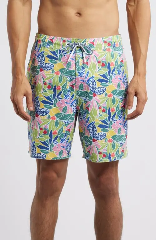 Johnnie-o Zest 7-inch Floral Swim Trunks - Lake