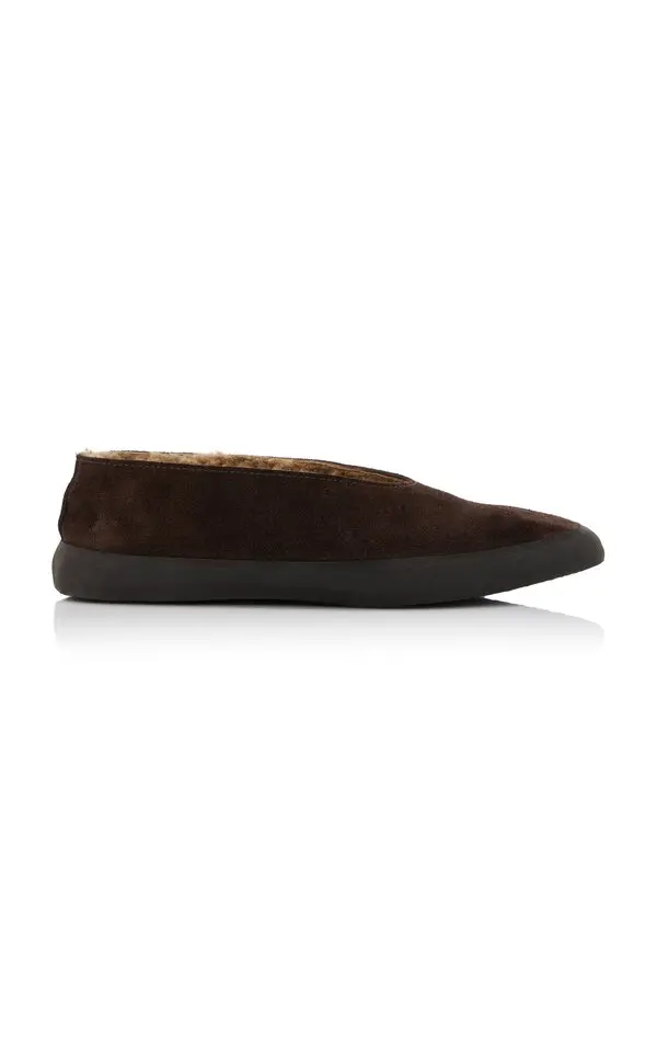 Le Monde Beryl Apres Shearling Flats - Brown