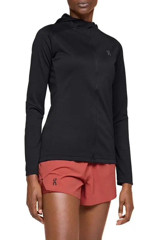 On Climate Zip Hoodie - Black