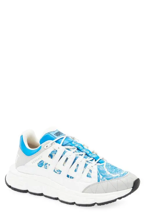 Versace Trigreca Low Top Sneaker - Light Pearl Grey White
