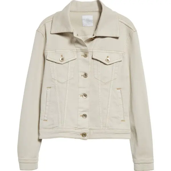 Eleventy Stretch Denim Trucker Jacket