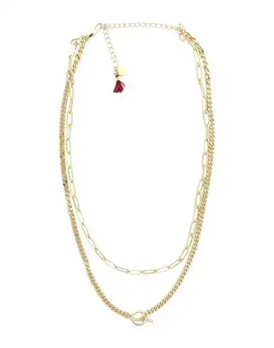 Shashi Handmade Gold Tone Silver Necklace