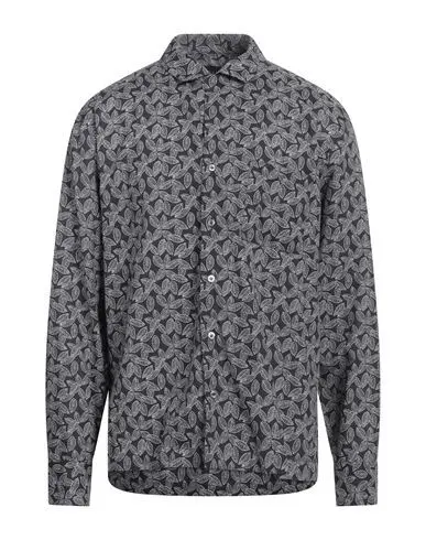 LARDINI Shirt Charcoal Size Lyocell, Cotton - Grey