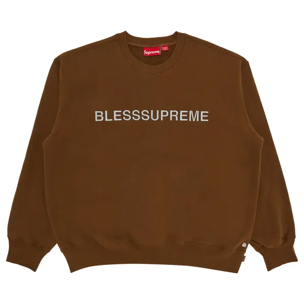 Supreme X Bless Crewneck - Brown