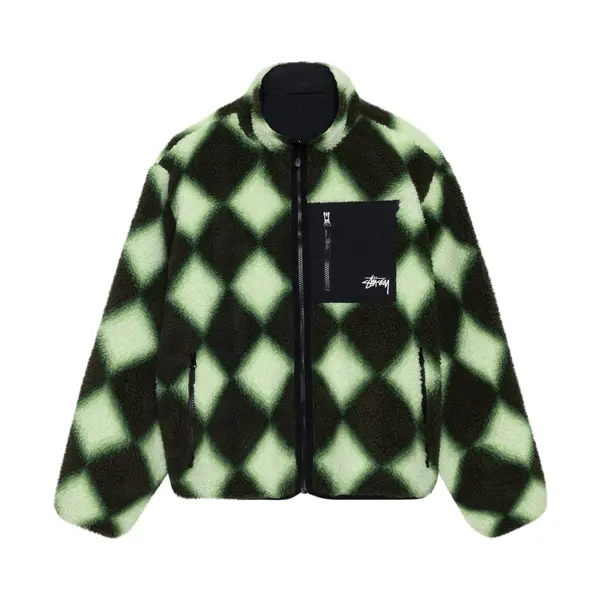 StÜssy Sherpa Reversible Jacket - Green