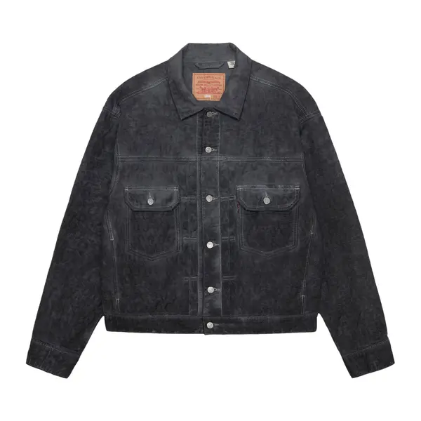Levi'S X Stussy Dyed Jacquard Trucker Jacket - Black