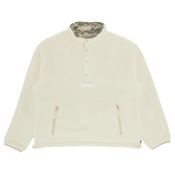 Supreme Polartec Shearling Reversible Pullover 'natural - Cream