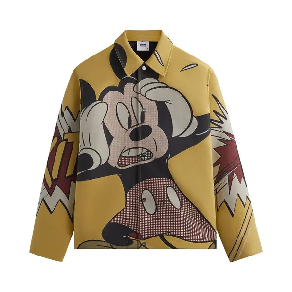 Kith For Mickey & Friends Tapestry Coaches Jacket - Cream