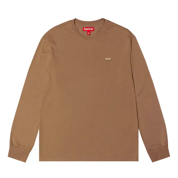 Supreme Small Box Long-sleeve Tee 'light - Brown