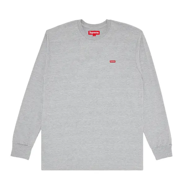Supreme Small Box Long-sleeve Tee 'heather - Grey