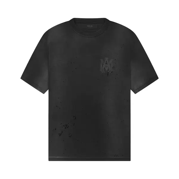 Amiri Logo Shotgun Tee - Black