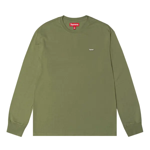 Supreme Small Box Long-sleeve Tee 'light Olive - Green
