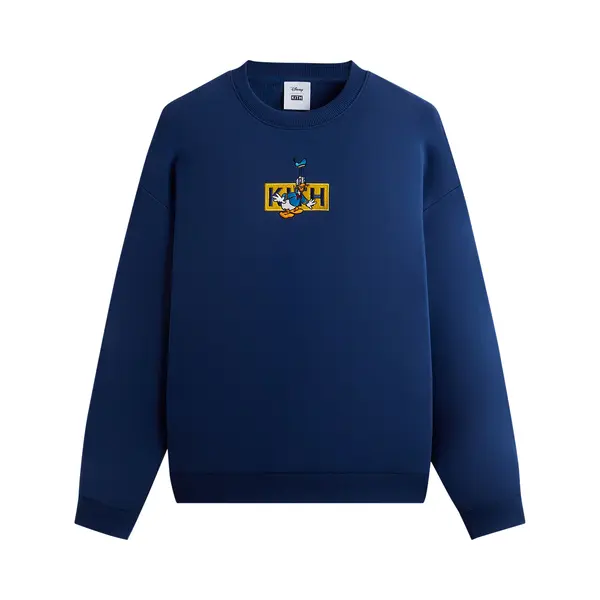 Kith For Mickey & Friends Cyber Monday Donald Duck Classic Logo Williams Crewneck 'cyanotype - Blue