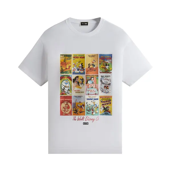Kith For Mickey & Friends Poster Vintage Tee - White
