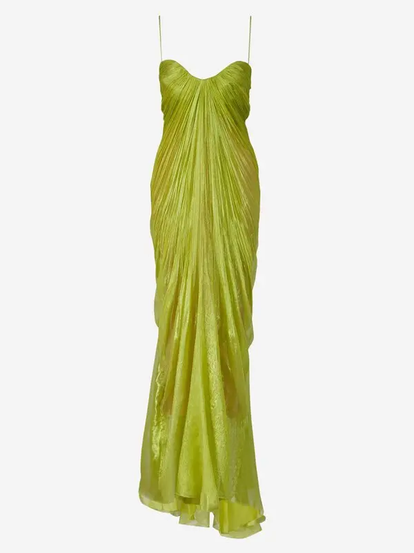 Buy MARIA LUCIA HOHAN Victoria Maxi Dress - Verd Llima At 33% Off ...