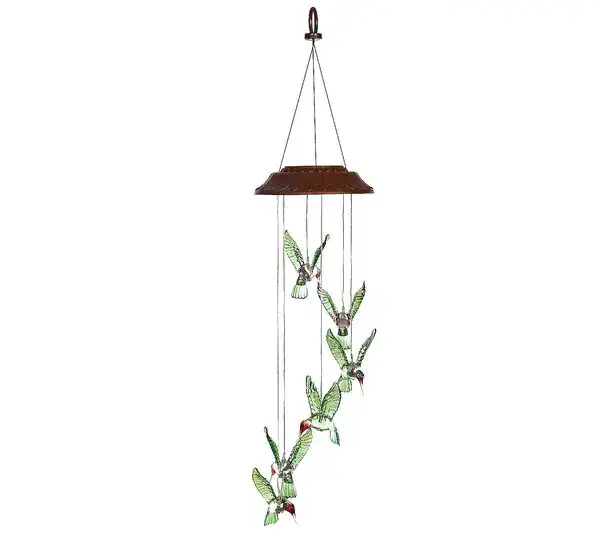 EVERGREEN Painted Hummingbird Solar Mobile - One-color | Editorialist