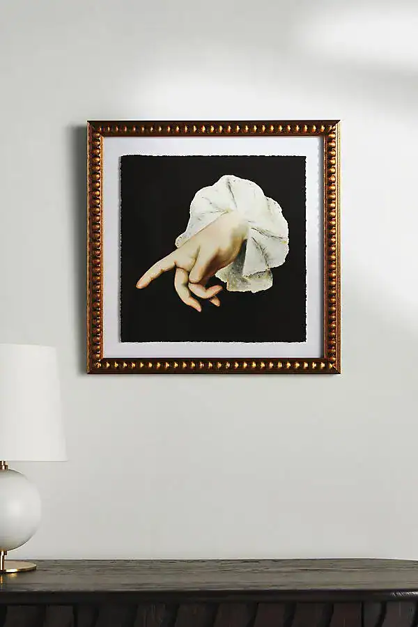 ARTFULLY WALLS Hand Lace Ruff Wall Art - Black | Editorialist