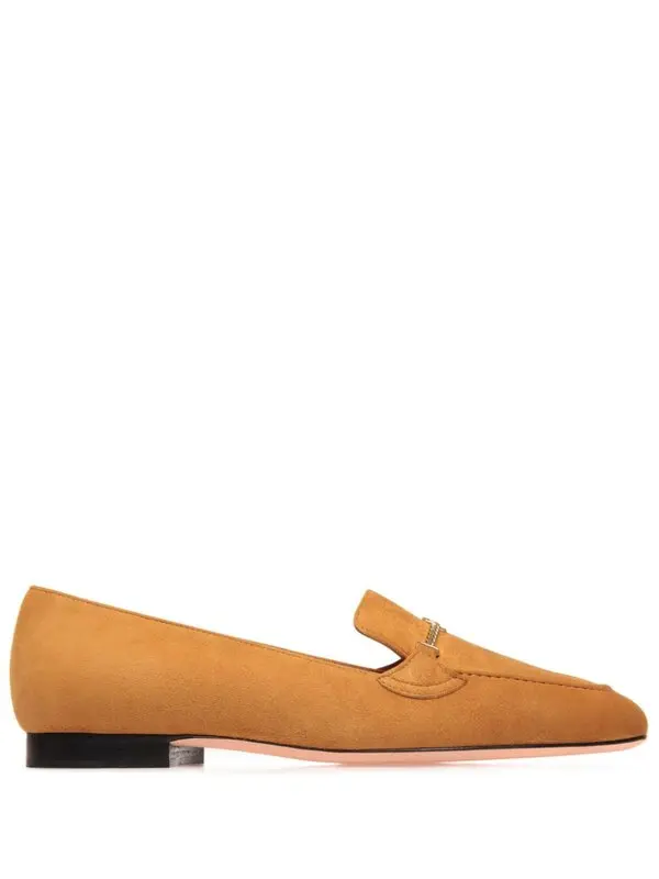 Bally Daily Emblem Suede Loafers - Yellow