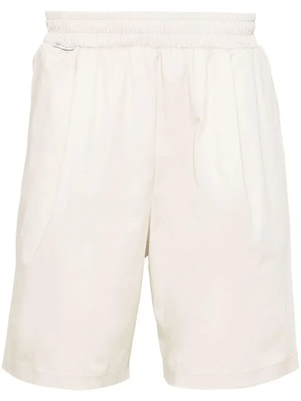 FAMILY FIRST Elasticated-waist Poplin Shorts - White