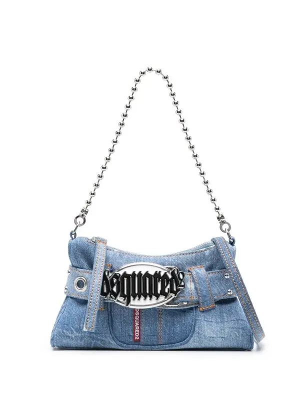 Dsquared2 Gothic Belt Denim Clutch