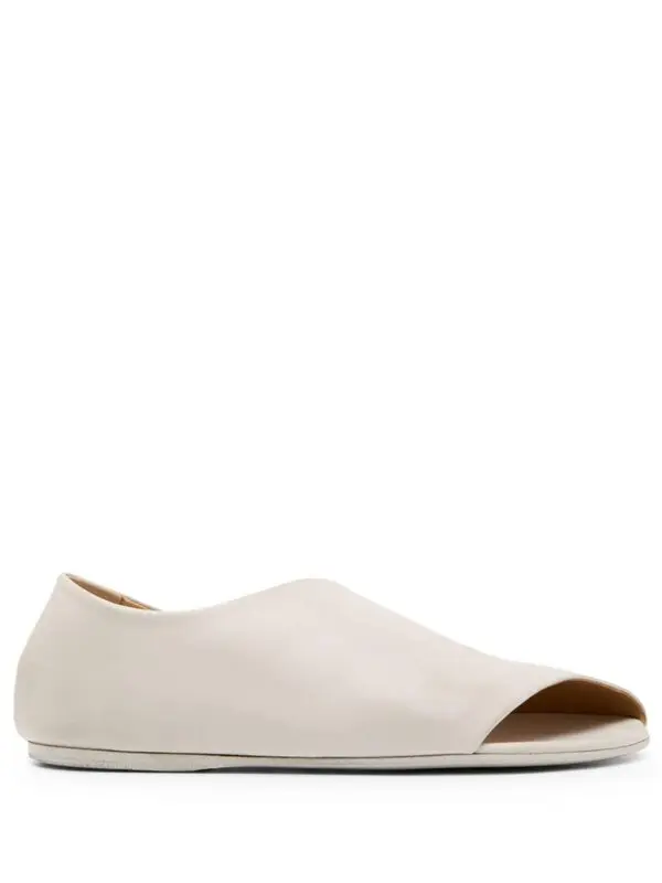 Marsèll Cut-out Leather Sandals - White