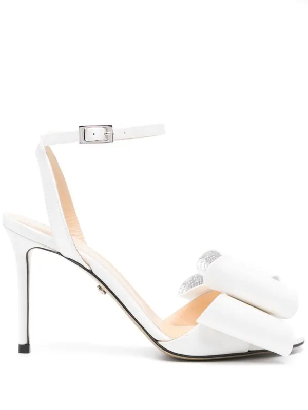 Mach & Mach Le Cadeau 95mm Sandals - White