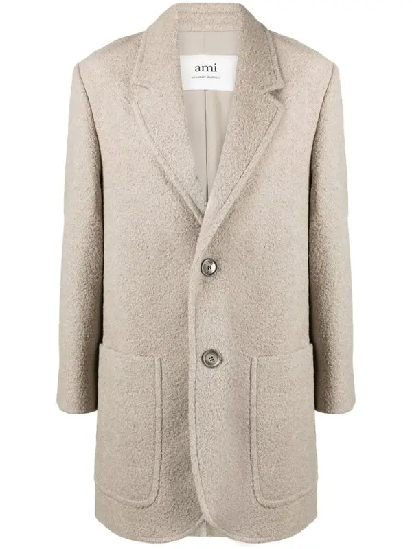 Ami Wool-blend Bouclé Blazer
