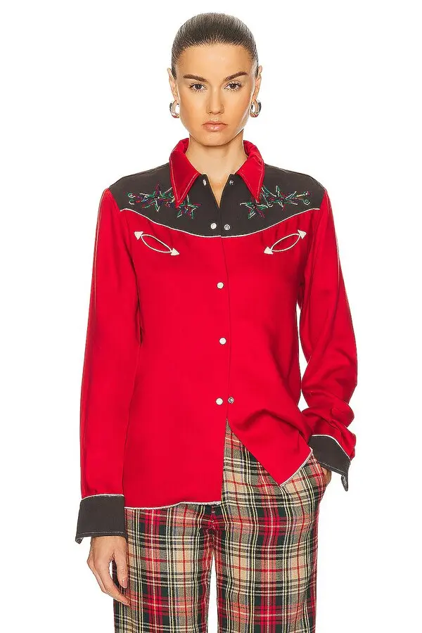 BODE Jumper Western Shirt - Red