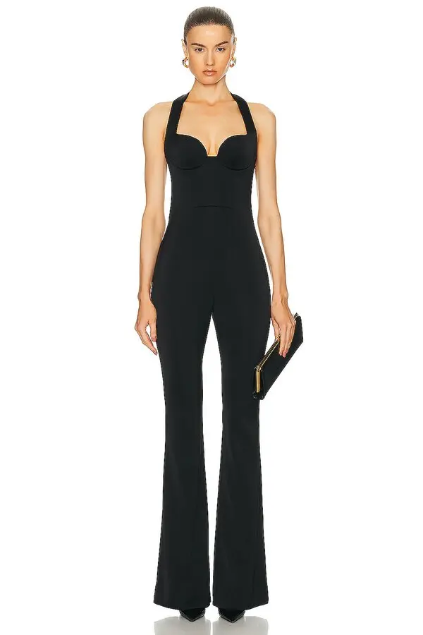Galvan Arch Halter Jumpsuit