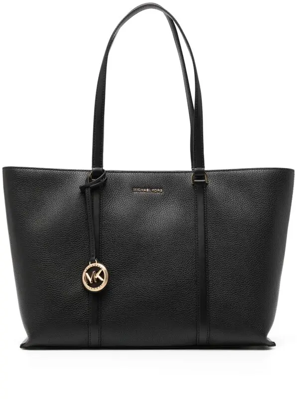 Michael Kors Large Leather Tote Bag - Black