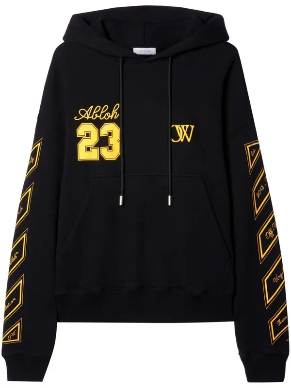 Off-White Skate Cotton Hoodie - Black