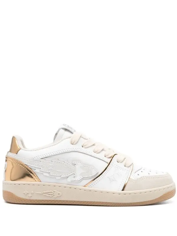 ENTERPRISE JAPAN Ej Egg Rocket Leather Sneakers - White