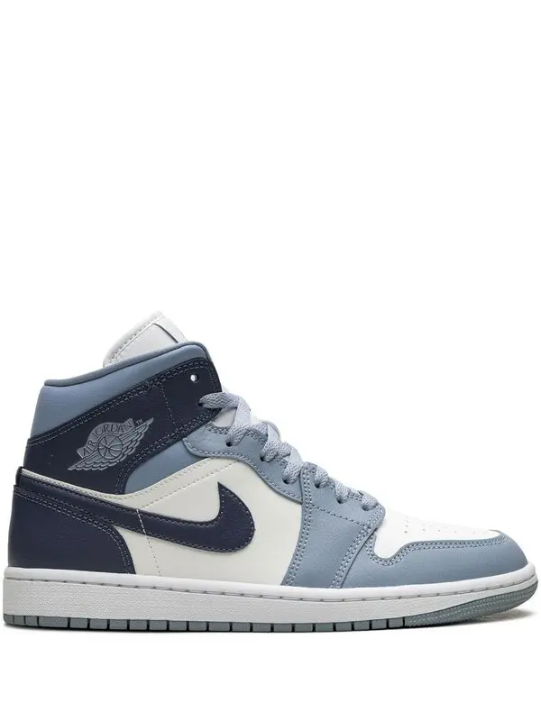 JORDAN Air 1 Mid Two-tone Sneakers - Blue